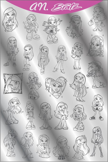AN BRATZ stamping plate – Mundo de Unas
