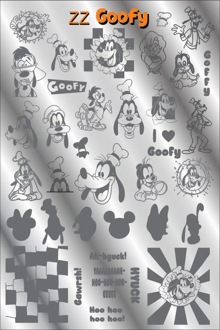 ZZ GOOFY stamping plate – Mundo de Unas