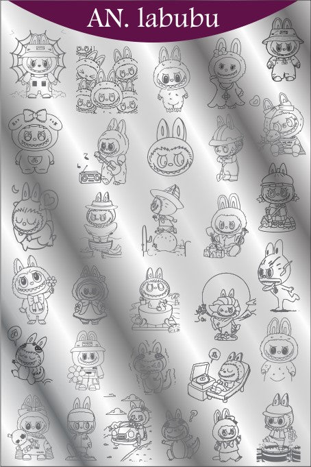 AN LABUBU stamping plate – Mundo de Unas