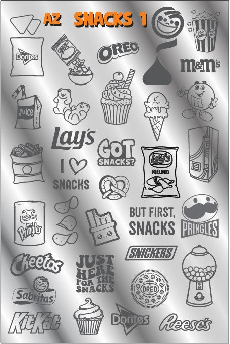 AZ SNACKS 1 stamping plate – Mundo de Unas