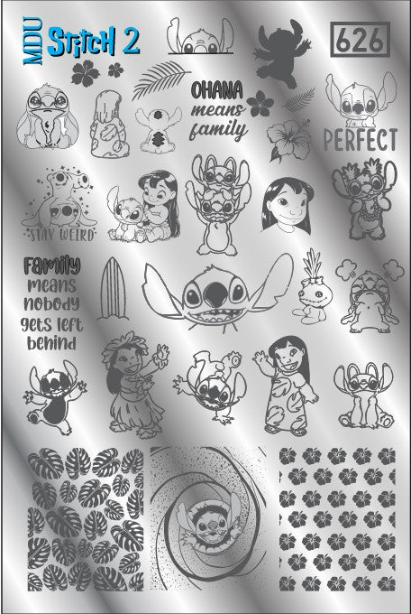 MDU STITCH 2 stamping plate – Mundo de Unas