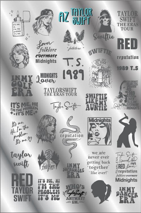 AZ TAYLOR SWIFT stamping plate – Mundo de Unas