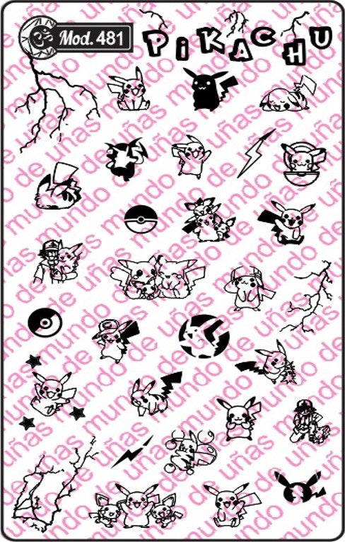 MOD. 481 stamping plate – Mundo de Unas