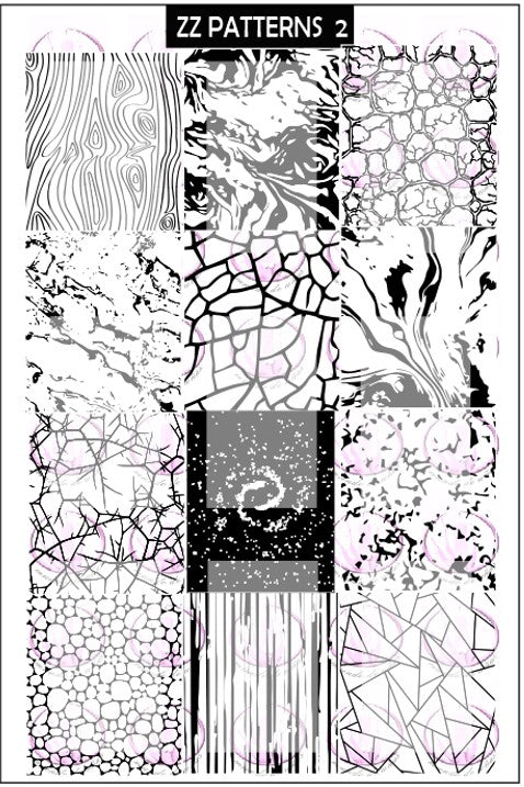 ZZ PATTERNS 2 Stamping plate – Mundo de Unas