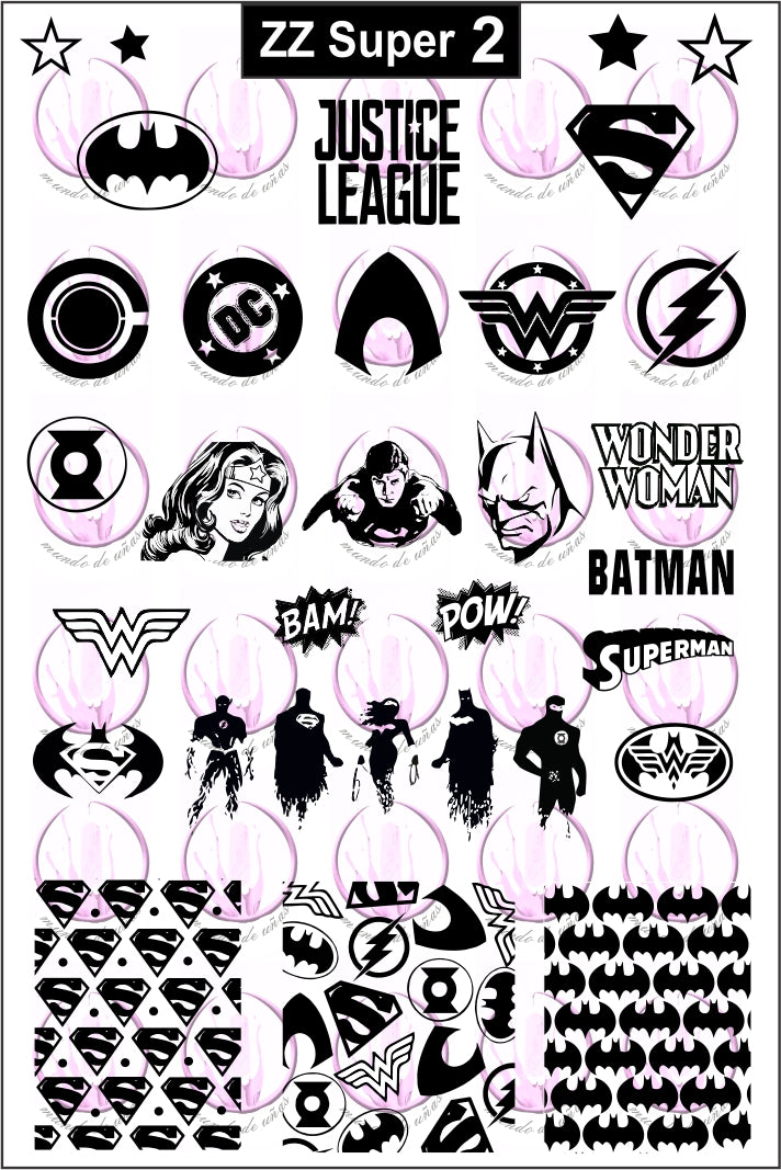 ZZ SUPER 2 stamping plate – Mundo de Unas