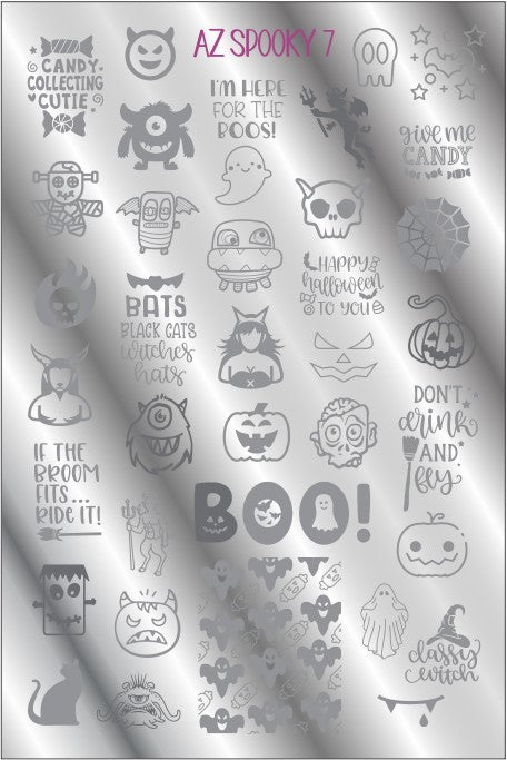 AZ SPOOKY 7 stamping plate – Mundo de Unas
